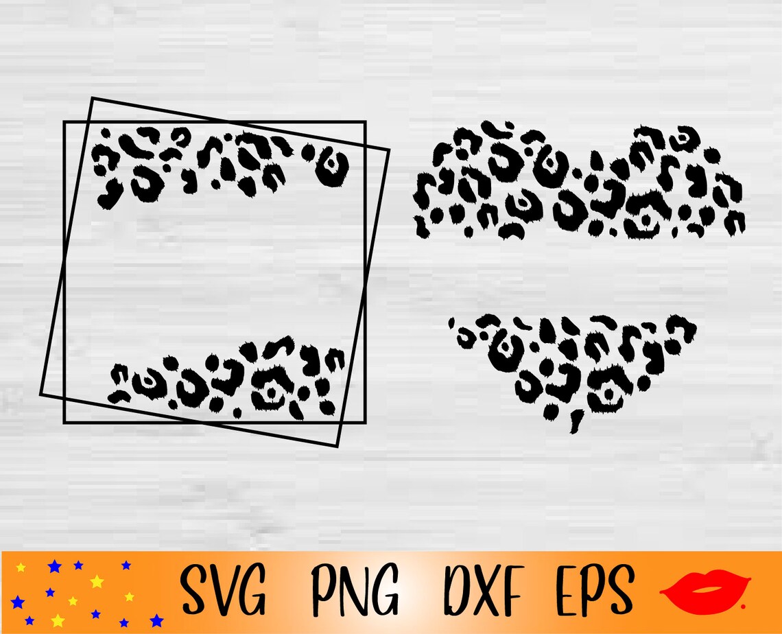 Leopard Circle Monogram Bundle Svg-leopard Frame Circle Png-chetar ...