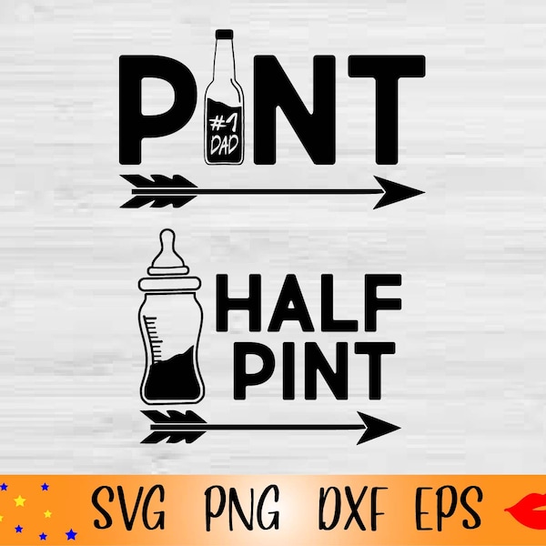 Pink and Half Pint Png - Etsy