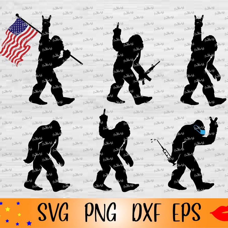 Sasquatch Middle Finger - Etsy