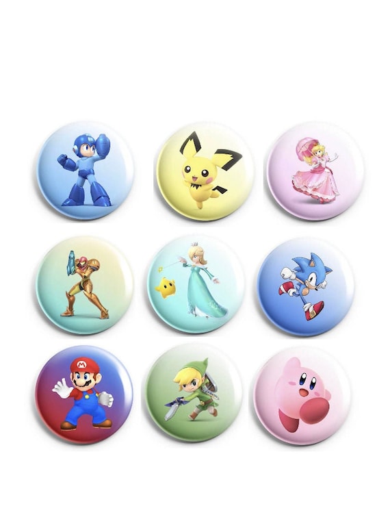 Video Games Characters 1 Button OR Magnet | Etsy