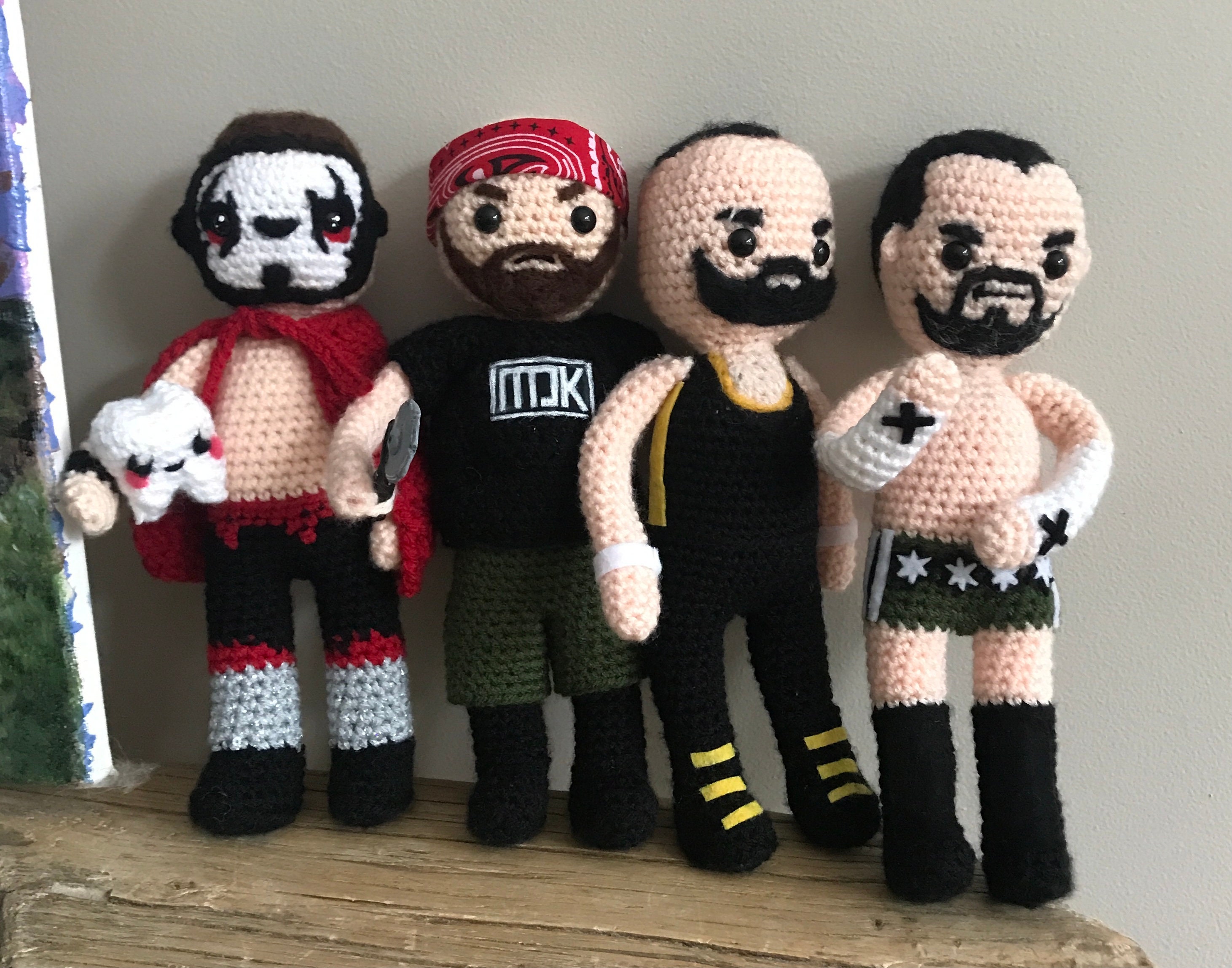 Custom Wrestling Crochet Doll - Etsy