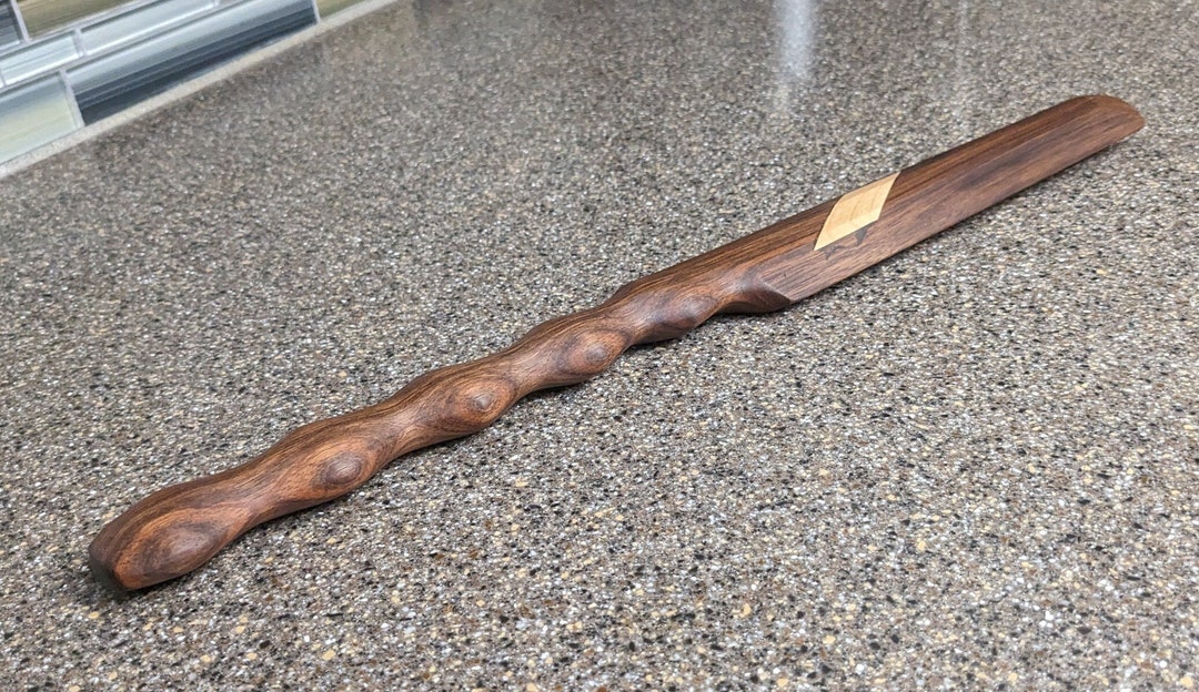 Medieval Wood Truncheon, Baton, Bludgeon, Whip, Rosewood, Maple, Impact ...