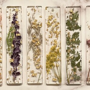 Floral Bookmarks (4) - Etsy