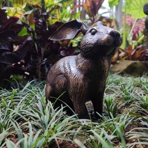 Outdoor Bronze Rabbit - Etsy