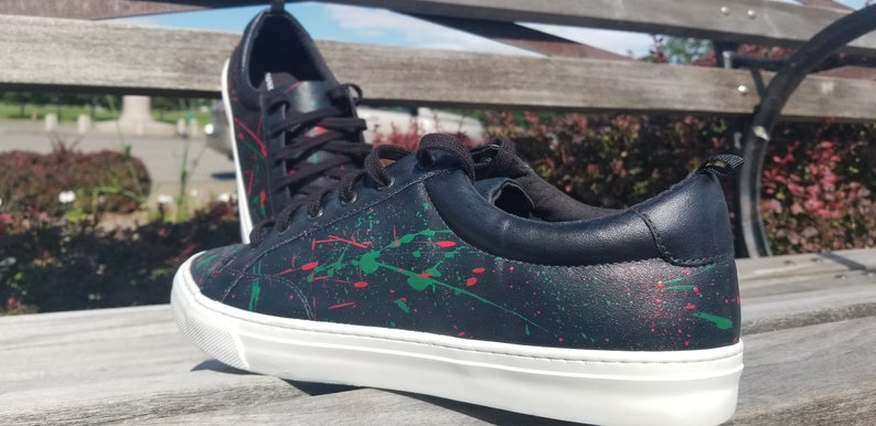 Paint Splatter Custom Sneakers Men's 11 - Etsy