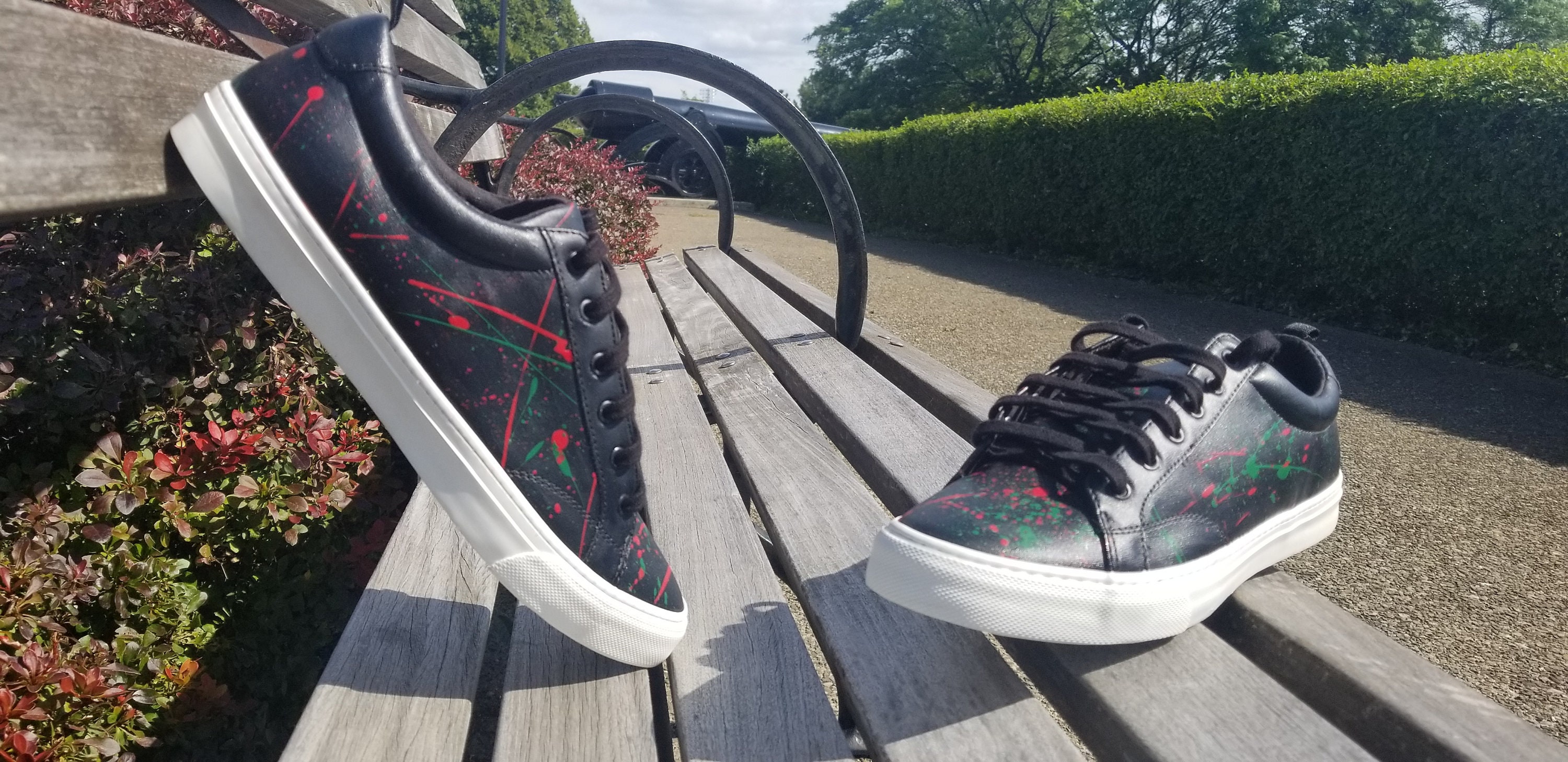 Paint Splatter Custom Sneakers Men's 11 - Etsy
