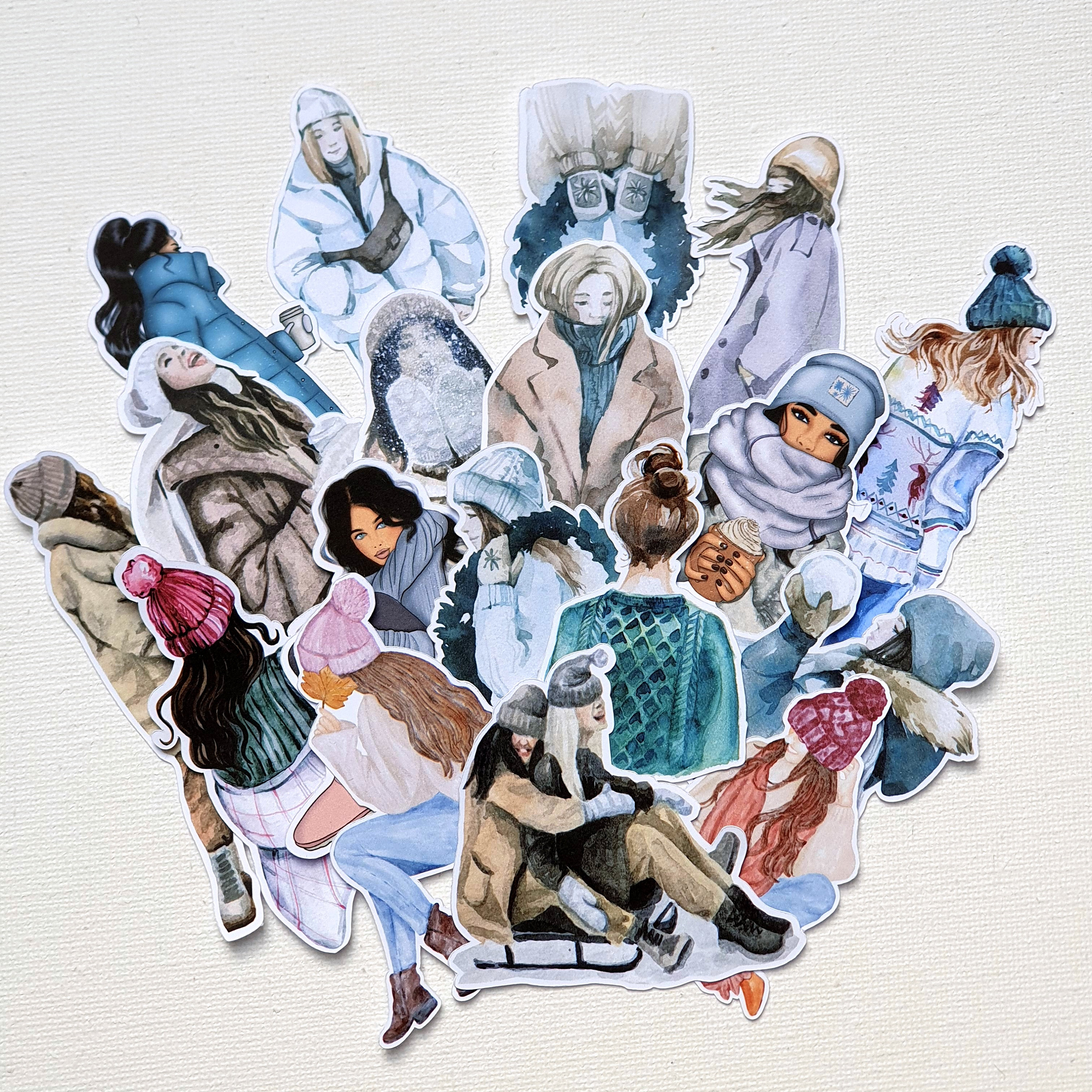 18 Girl Cutouts Summer / Autumn / Winter Girls for - Etsy UK