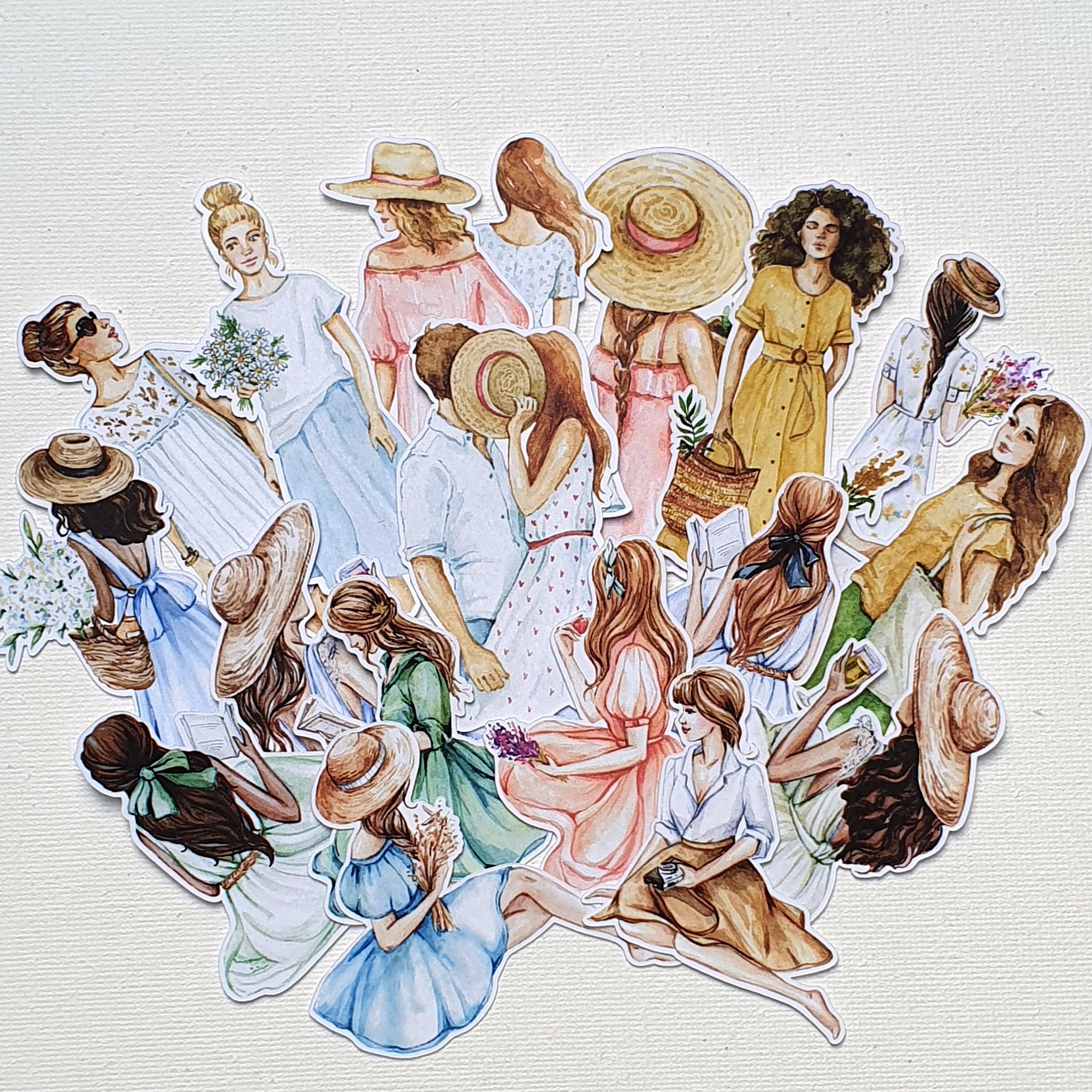 18 Girl Cutouts Summer / Autumn / Winter Girls for - Etsy UK