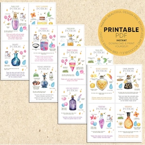 Fairy Potion Recipe Cards Printable | Magic Sensory Play for Kids ...