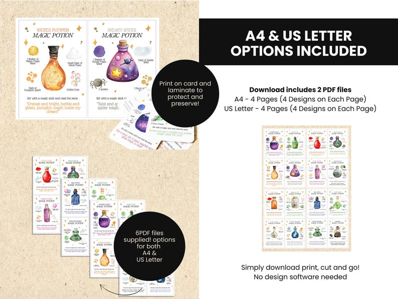 Halloween Potion Play | Kids Halloween Potion Cards | Potion Making ...