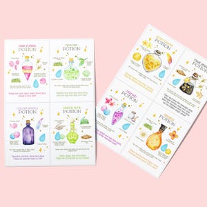 Fairy Potion Recipe Cards Printable | Magic Sensory Play for Kids ...