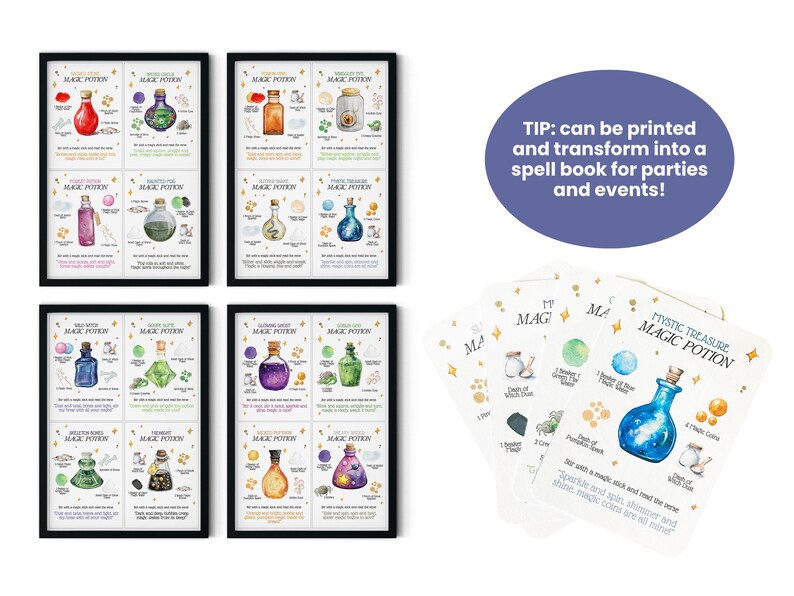 Halloween Potion Play | Kids Halloween Potion Cards | Potion Making ...