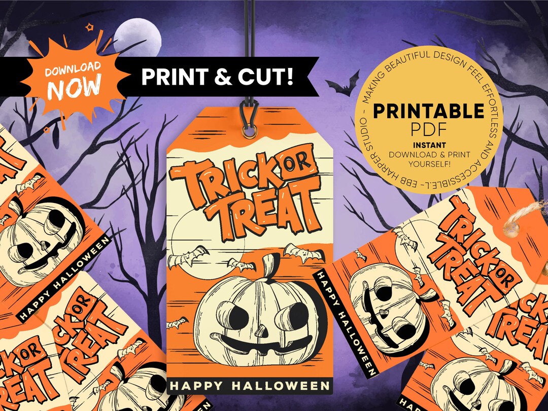 Halloween Treat Tags | Halloween Printable Tags | Treat Bag Tags ...