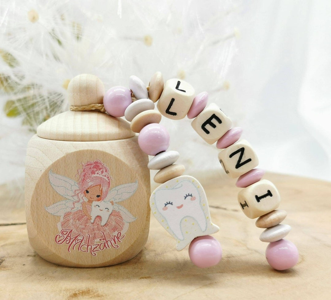 Milk Tooth Box With Name Girl Tooth Box Gift School Enrollment Birthday ...