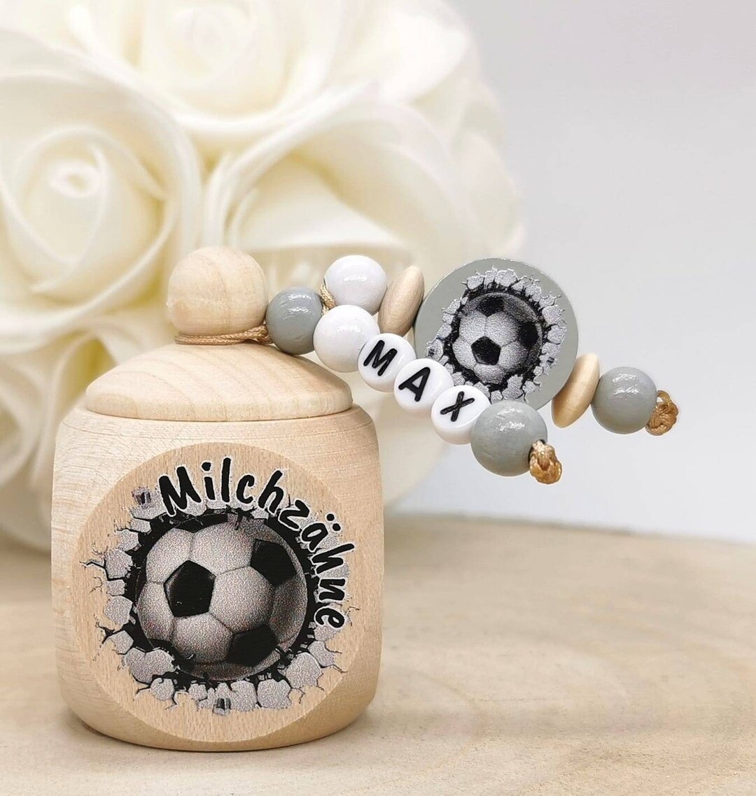 Tooth Box With Name Soccer Boy Tooth Box Gift School Enrollment Tooth ...