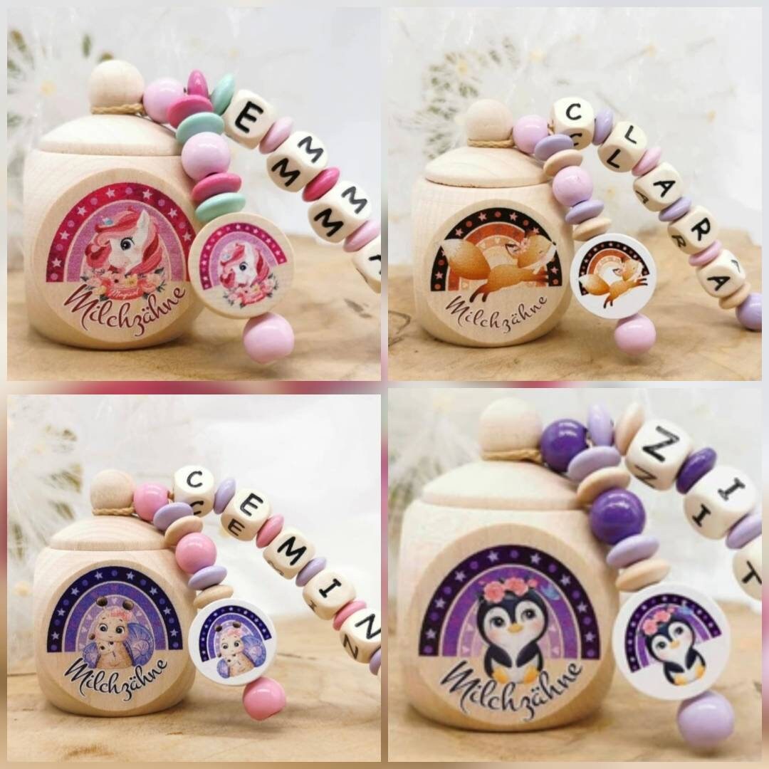 Tooth Box With Name Milk Tooth Box Boy Girl Gift School Enrollment ...