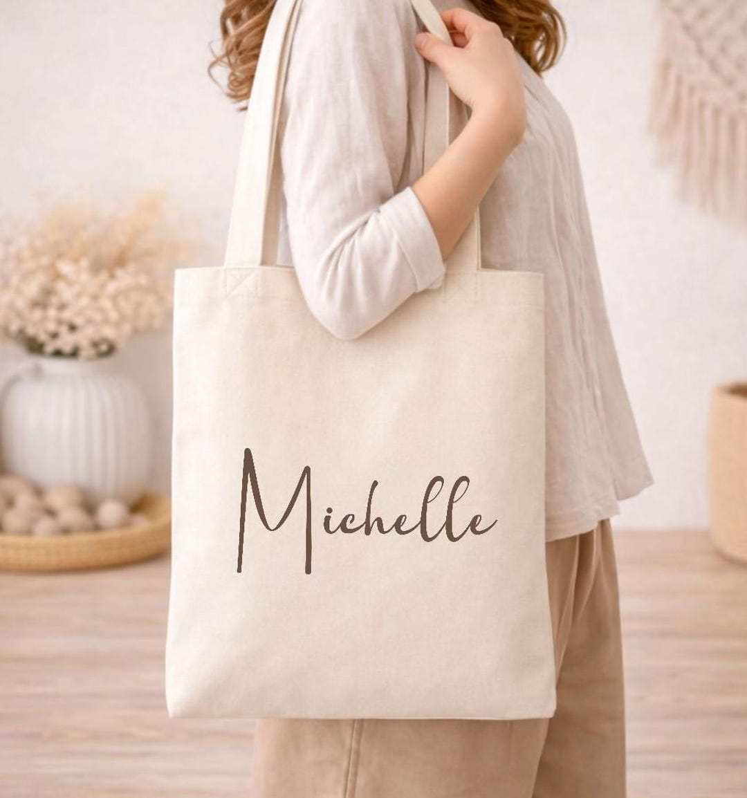 Personalized Tote Bag With Name | Custom Bag | Gift for Girlfriend or ...