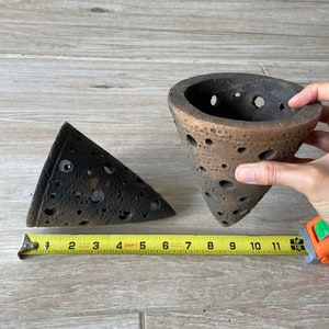 Cone Shape Clay Orchid Pots - Etsy