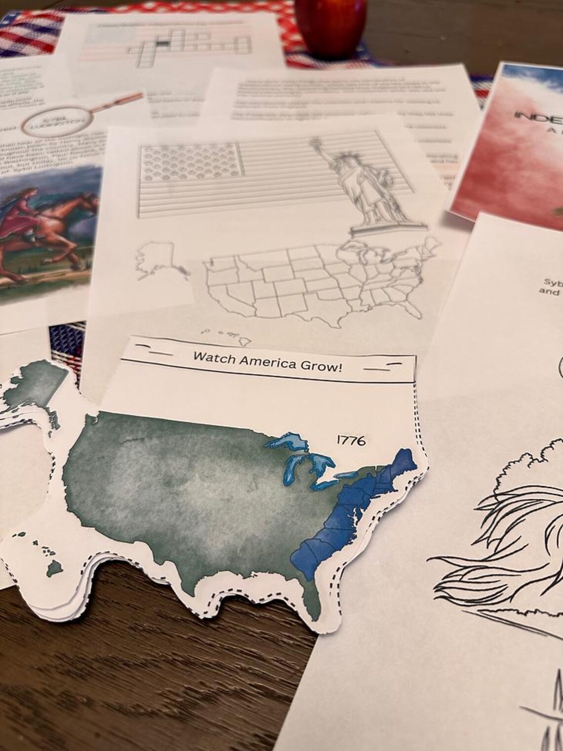 Independence Day Unit Study: Heart Spark Homeschool - Etsy