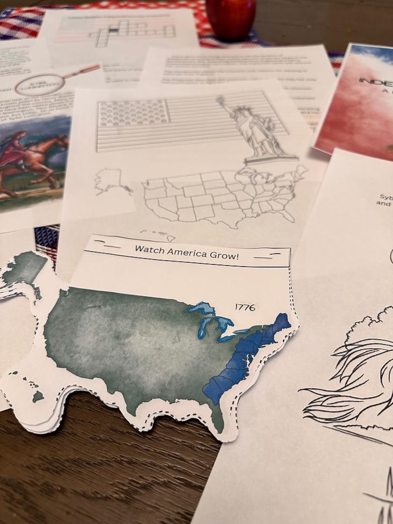 Independence Day Unit Study: Heart Spark Homeschool - Etsy