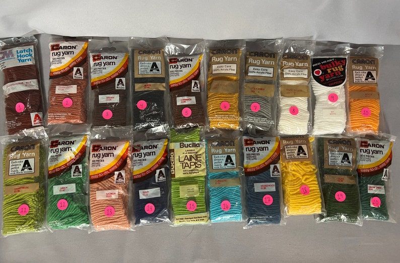 Latch Hook Rug Yarn - Etsy