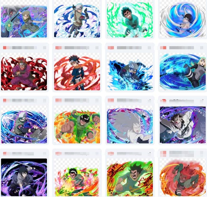 500 Naruto PNG Bundle, Cartoon Png Design, Anime PNG Bundle, Naruto ...