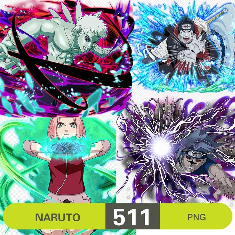 500 Naruto PNG Bundle, Cartoon Png Design, Anime PNG Bundle, Naruto ...