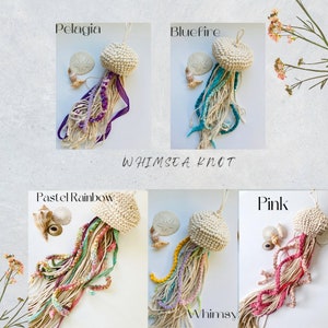 Macrame Hanging Jellyfish Coastal Sea Creatures Decor - Etsy