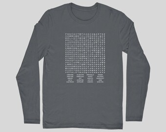 Word Search Shirt | Etsy