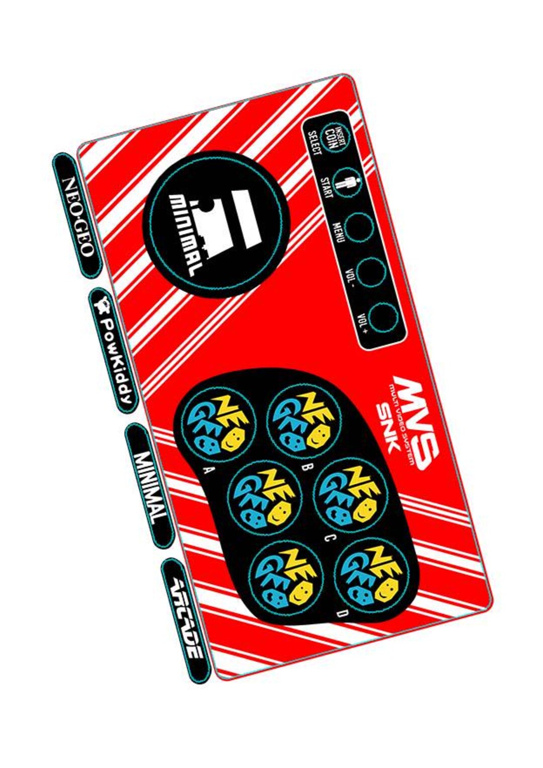 Powkiddy A12 - Printable Arcade Sticker Files - Etsy