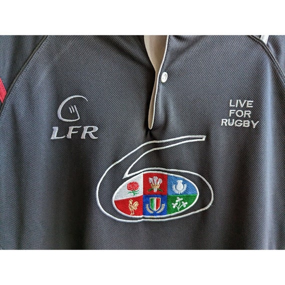 Live For Rugby Six Nations Rugby jersey Black Shirt S… - Gem