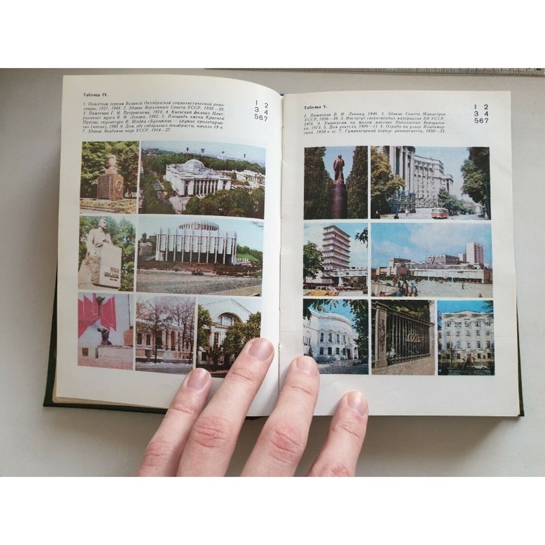1985 Kiev Ukraine Illustrated Directory Киев справочник Russian Book ...