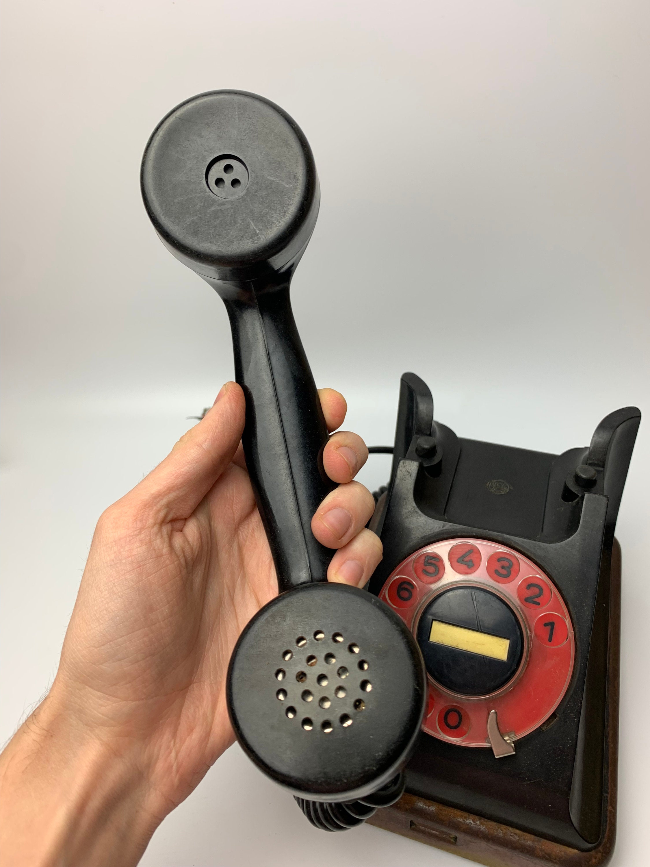 Old Soviet Party NKVD KGB Office Bakelie Rotary Phone Retro Telephone ...