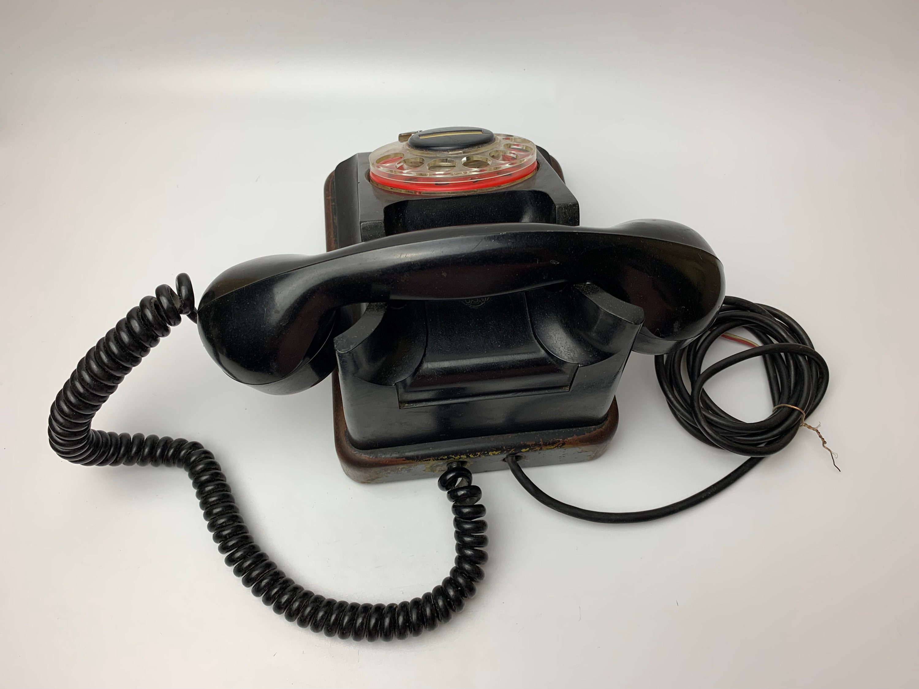 Old Soviet Party NKVD KGB Office Bakelie Rotary Phone Retro Telephone ...