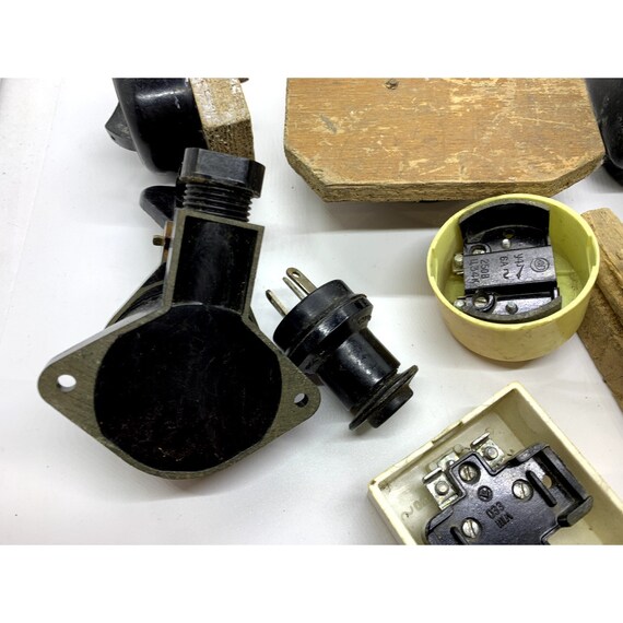 Soviet vintage original plastic retro light switches,… - Gem