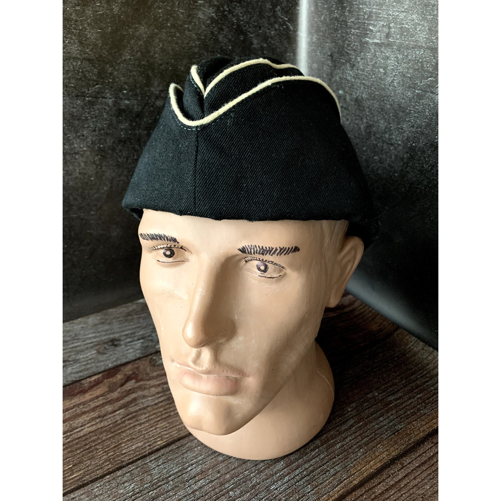 Navy Garrison Cap Wear