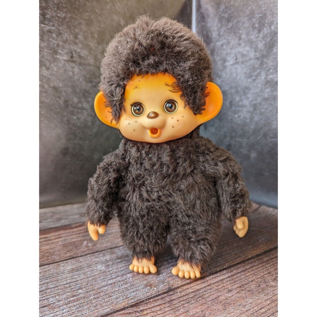 Blinking Eyes Sleepy Brown Monchhichi Plush Thumb Sucker Pluck - Etsy