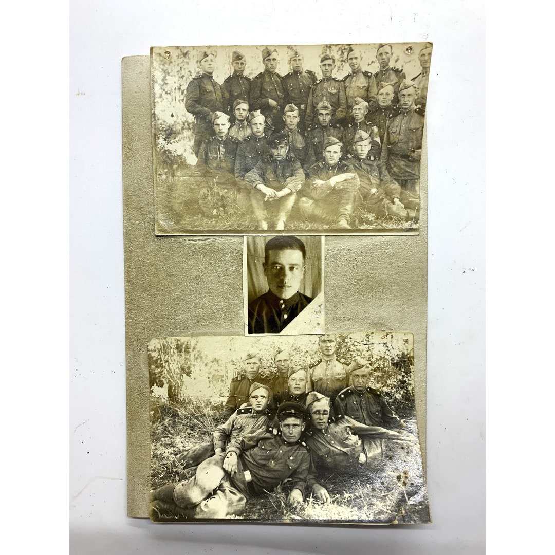 Soviet Army Sovdiers Photo Collage 50s B&w Photo Ukrainian Soviet ...