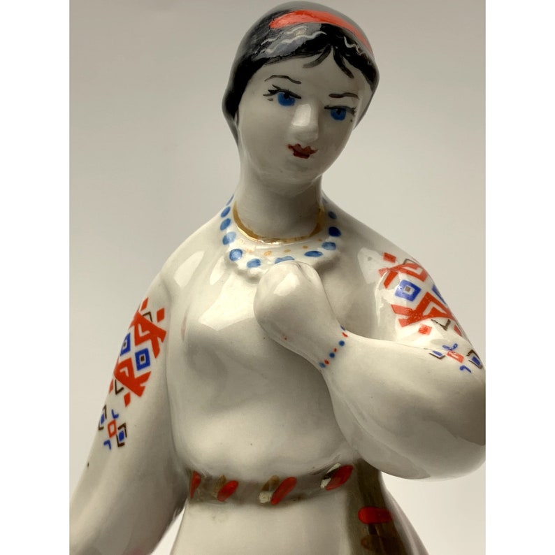 Soviet Ukrainian Girl Porcelain Figurine Polonne USSR 24cm - Etsy
