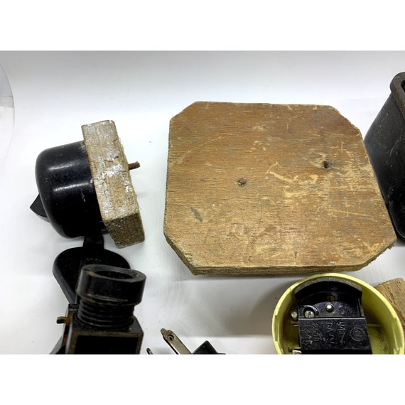 Soviet vintage original plastic retro light switches,… - Gem