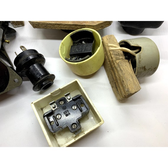 Soviet vintage original plastic retro light switches,… - Gem