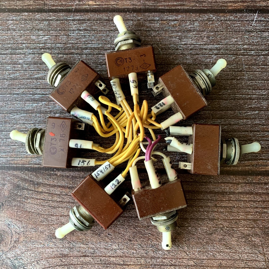 Set of 7x Soviet Toggle Switch T3 Vintage USSR - Etsy