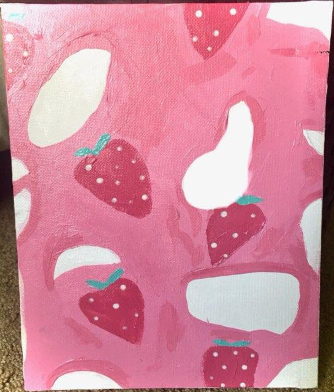 Strawberry Cow Print - Etsy