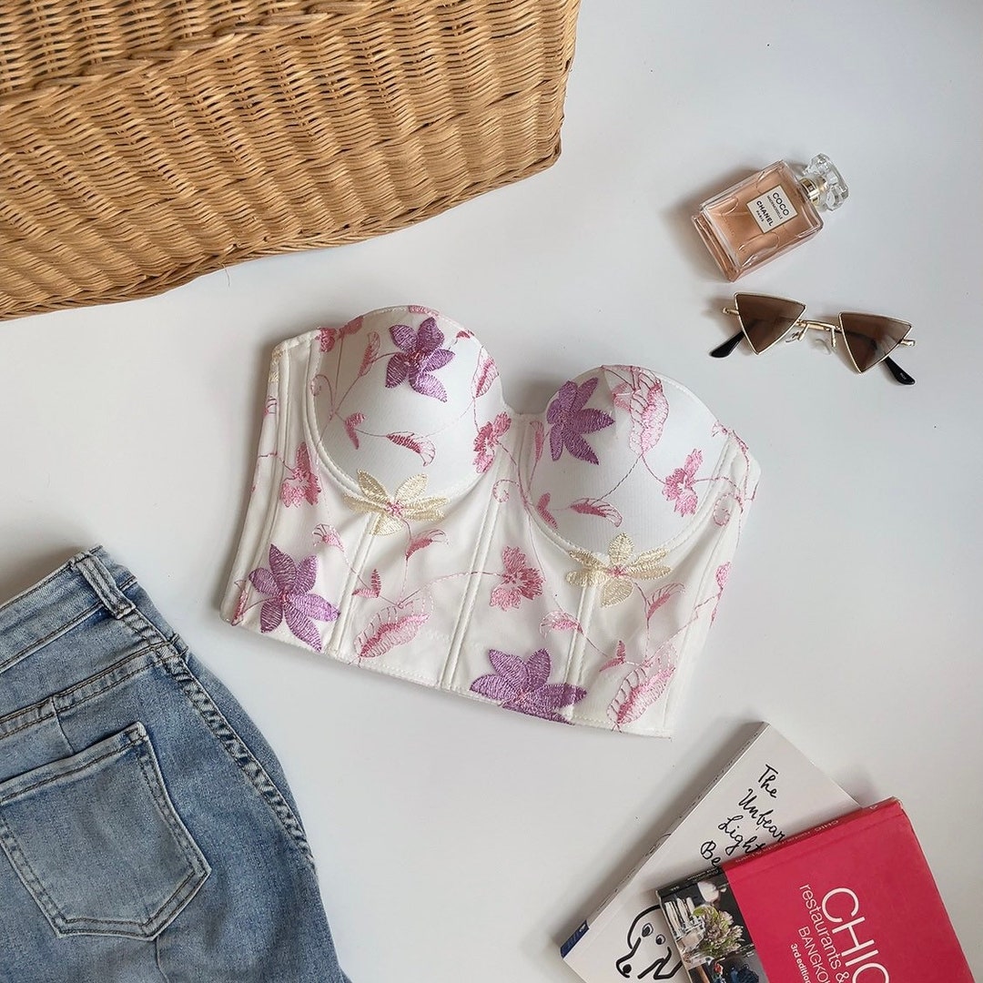 Crop Top Bustier Corset - Etsy