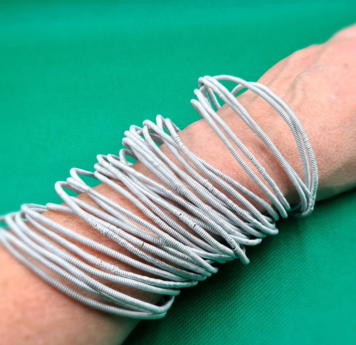 Traditional Venda Stack Silver Bangles Bulk Quantity, African Wire ...