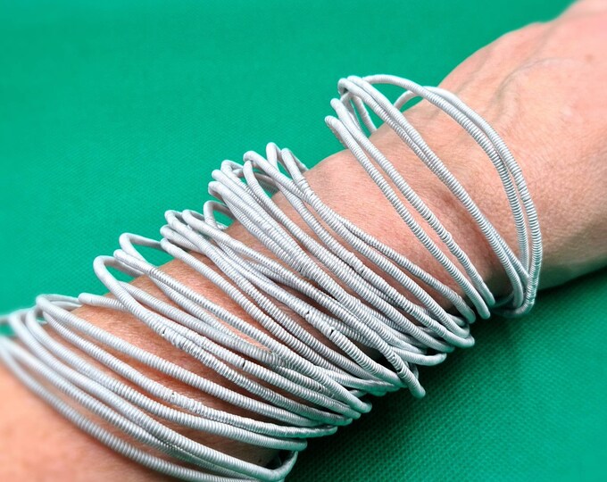 Traditional Venda Stack Silver Bangles Bulk Quantity, African Wire Bangles Set, Traditional ...