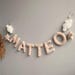 Wall Name Decor,name Garland, Boucle Clouds Garland, Moon Nursery Decor ...