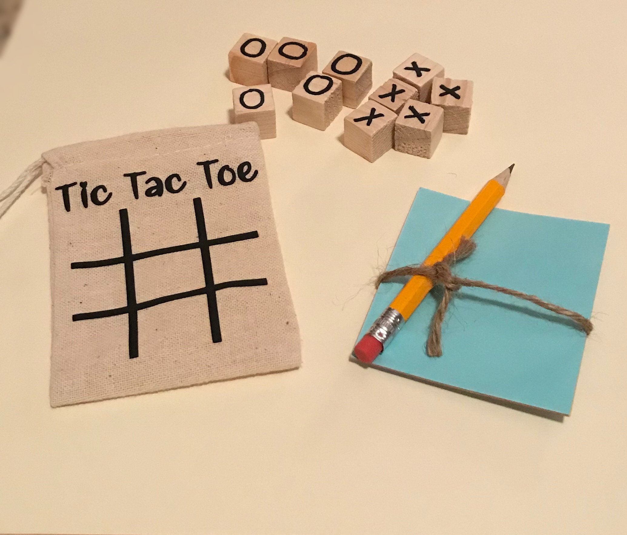 Tic Tac Toe Bag Travel Game Hands On Pack and Go Game Class Party ...