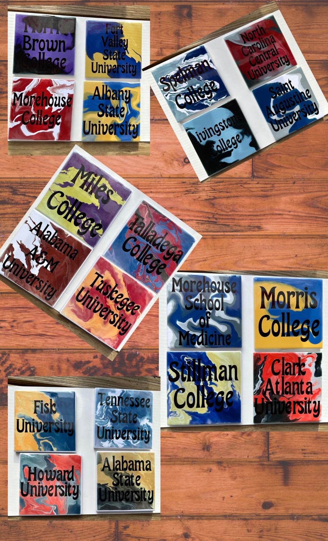 HBCU Coaster Set | Ceramic Coasters, Black Colleges, Custom Order - Etsy