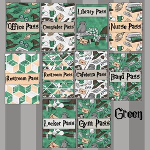 Wizarding World Hall Passes | Metal Passes | House Hall Passes ...